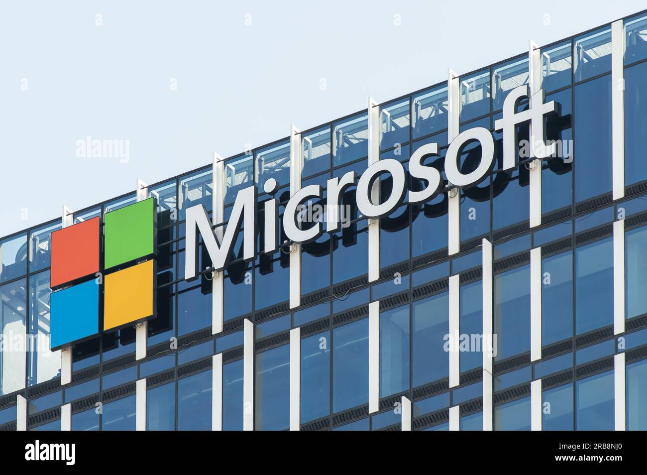 SYMBOL - 07 July 2023, Serbia, Belgrad: The logo of the international ...