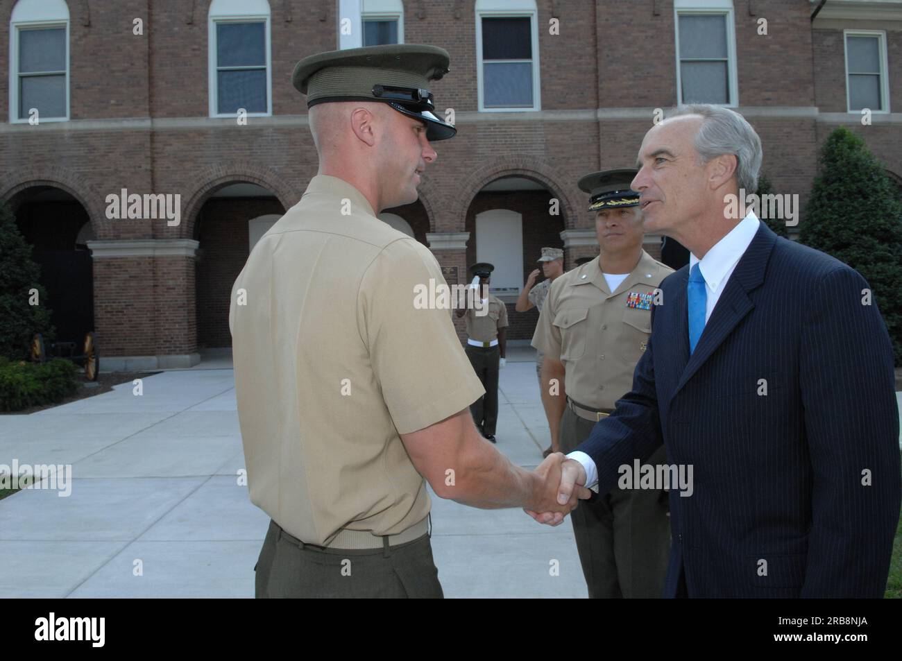 Visit of Secretary Dirk Kempthorne to the Marine Barracks, Washington ...