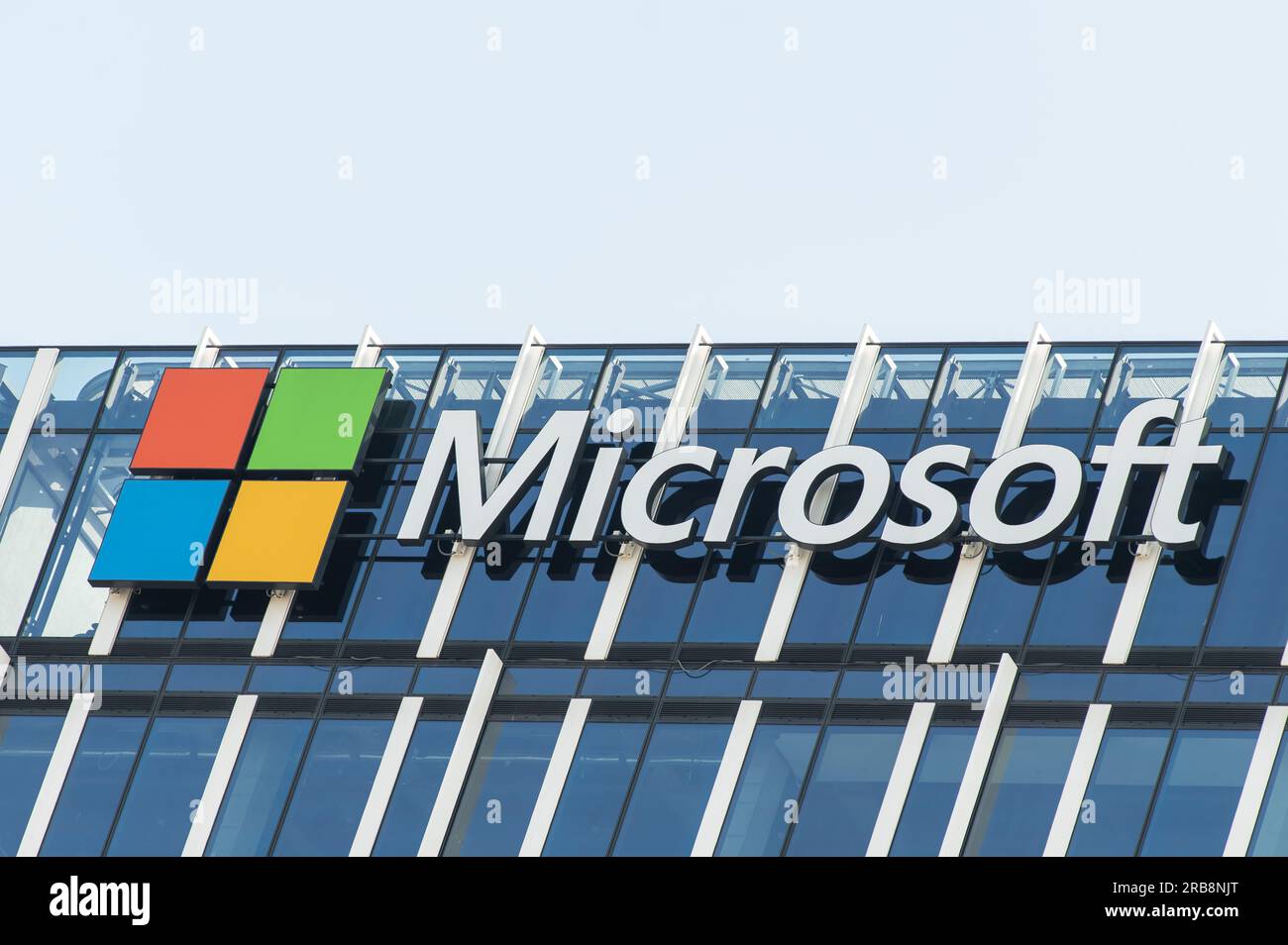 SYMBOL - 07 July 2023, Serbia, Belgrad: The logo of the international ...