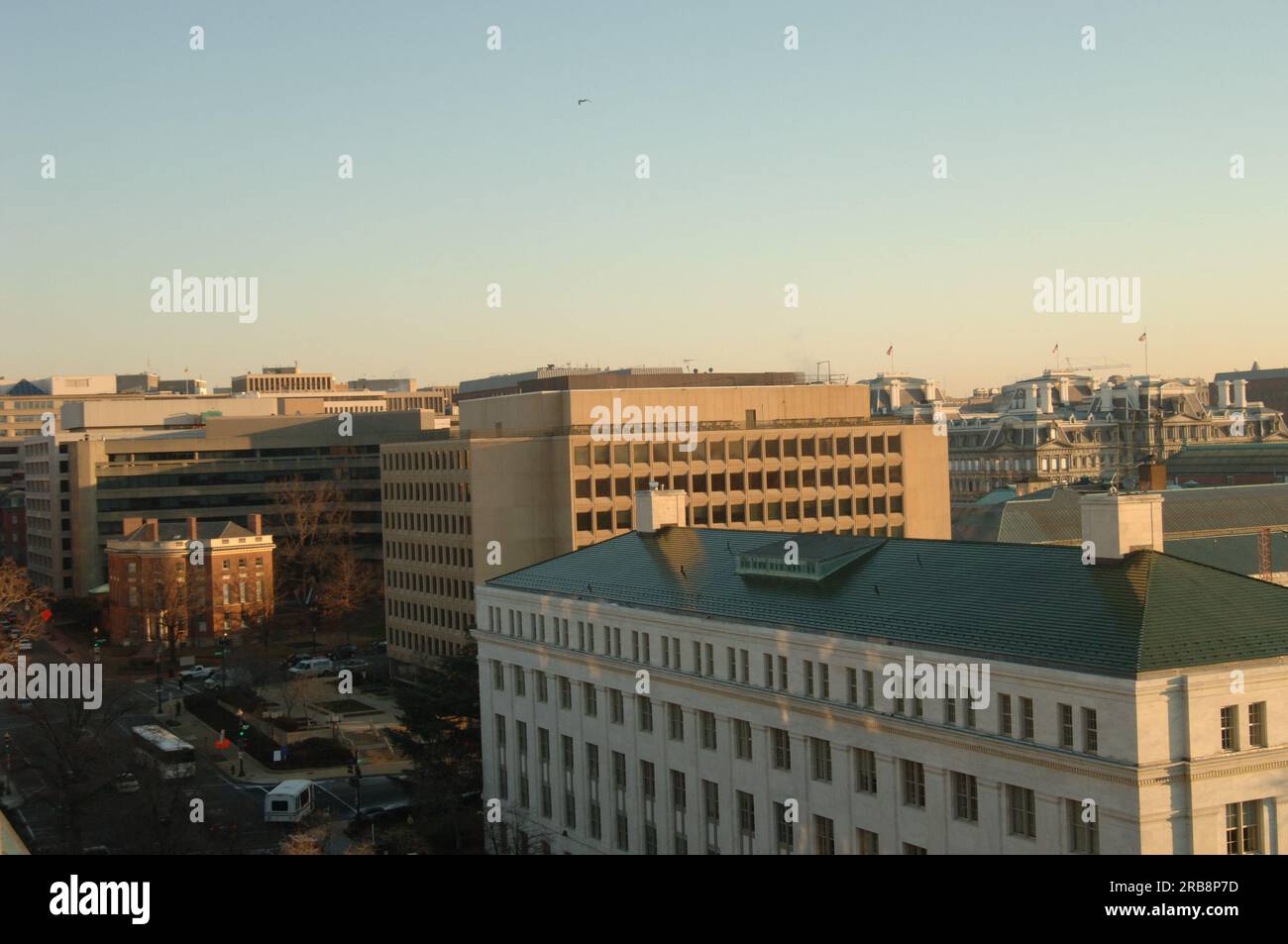 Main Interior rooftop views of Washington, D.C. buildings, monuments ...