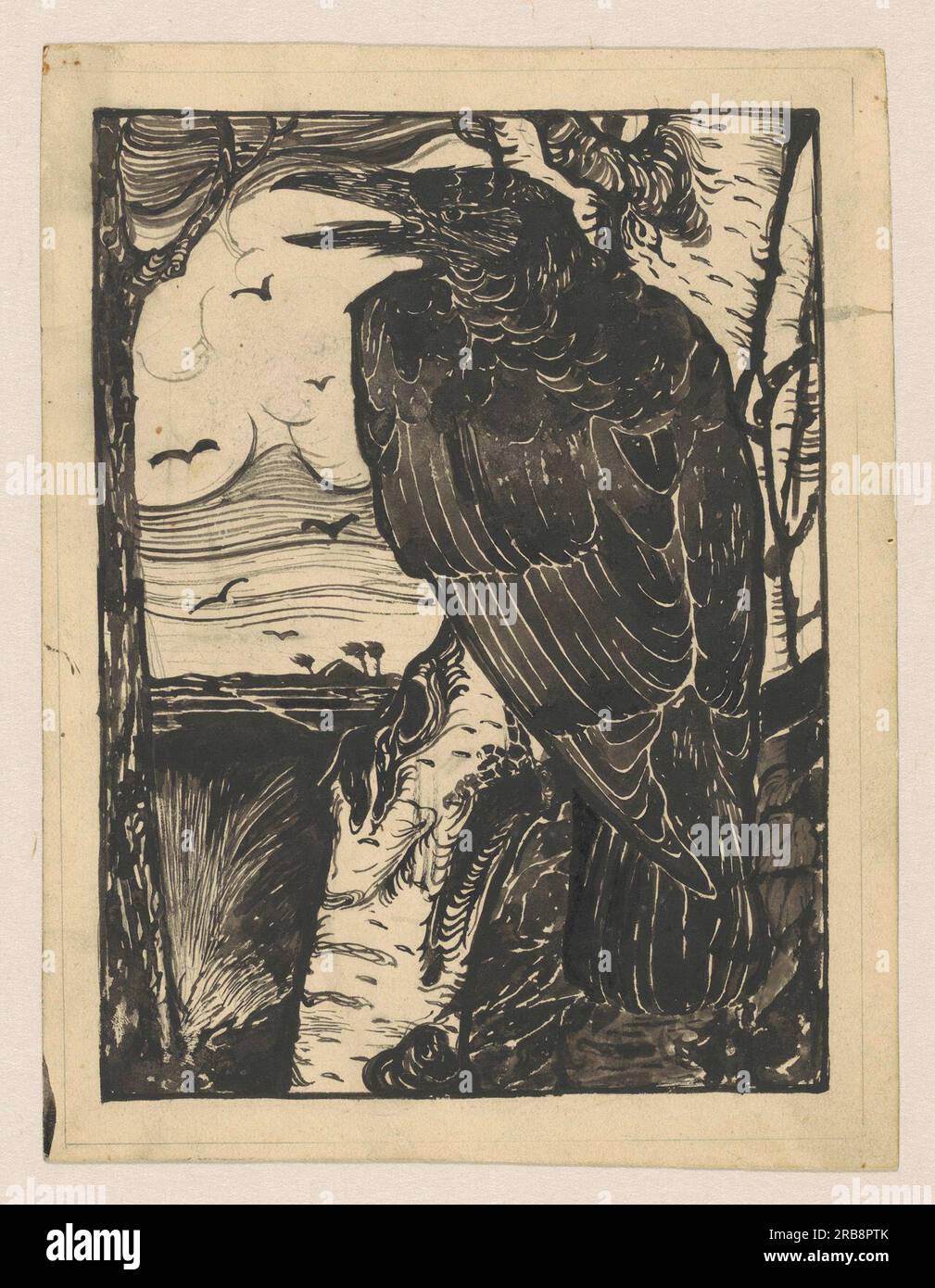 Raven symbolism hi-res stock photography and images - Alamy