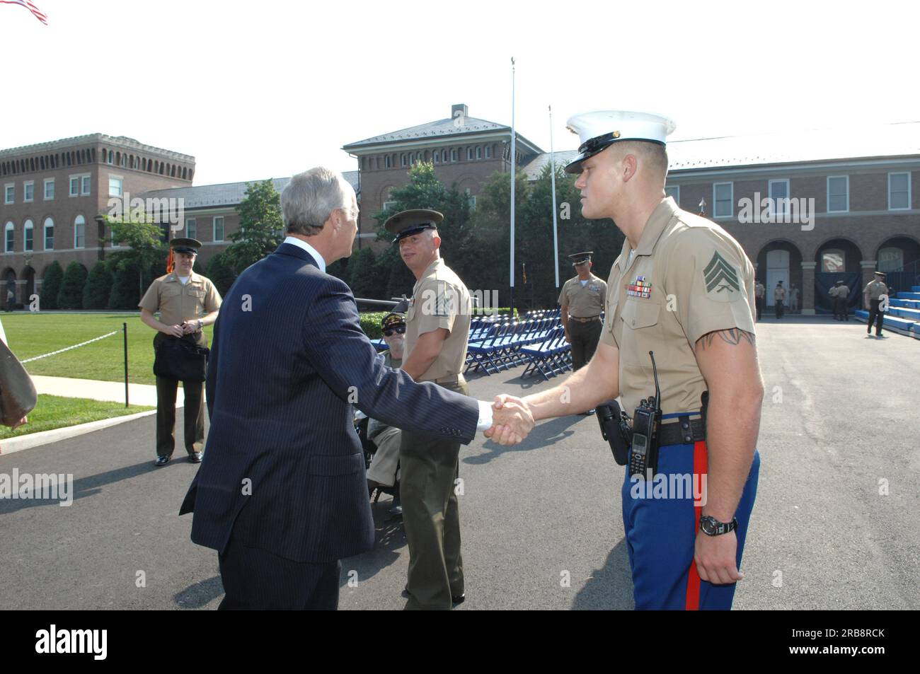 Visit of Secretary Dirk Kempthorne to the Marine Barracks, Washington ...