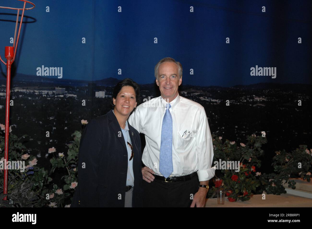 Secretary Dirk Kempthorne and aides on visit to Los Angeles, California ...