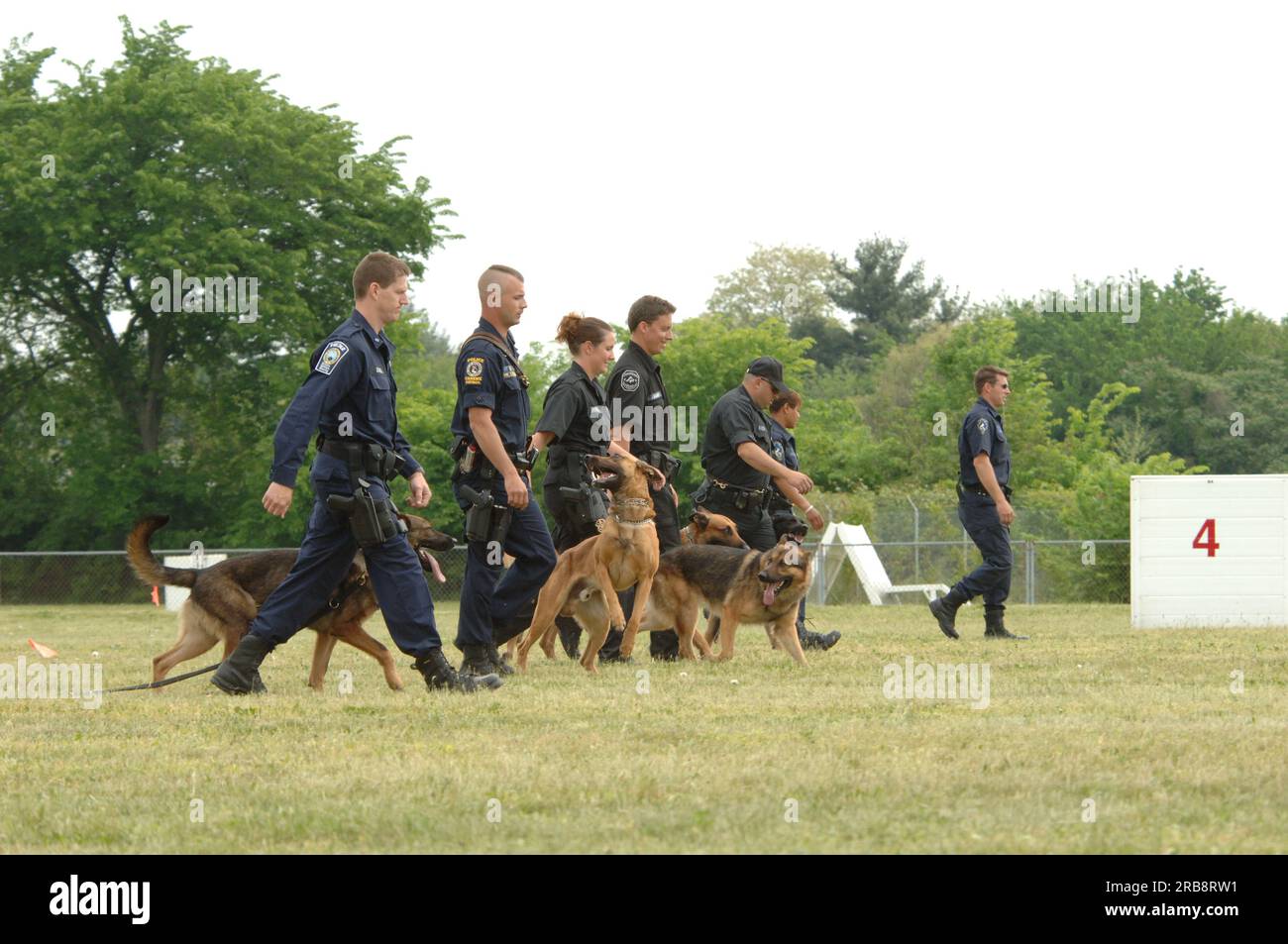 Law enforcement canine exercises on the occasion of the U.S. Park ...