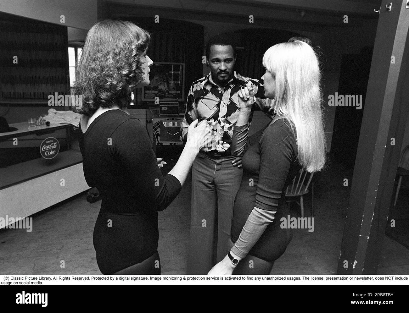 The pop group ABBA. Its two female members Anni-Frid Lyngstad and ...