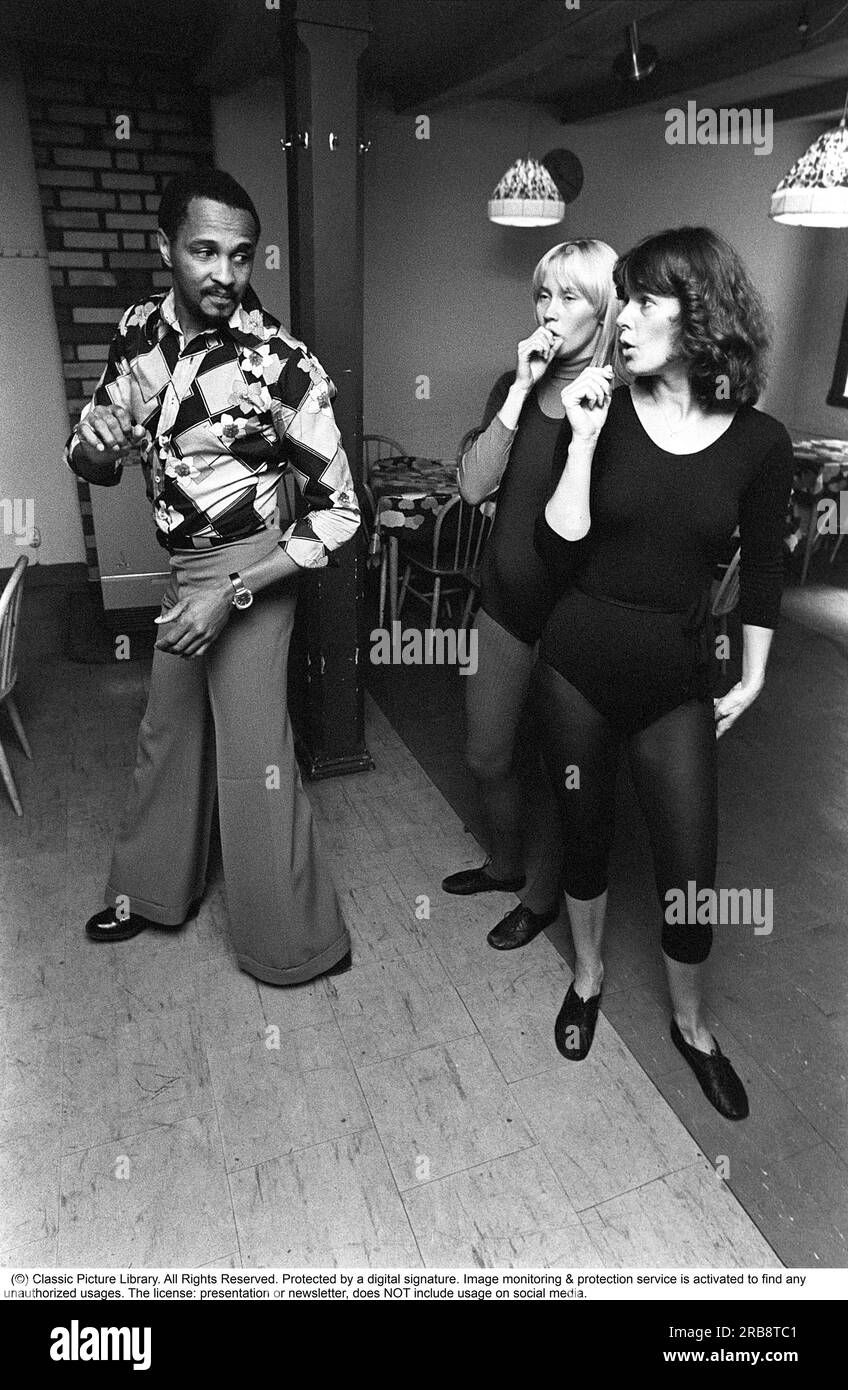 The pop group ABBA. Its two female members Anni-Frid Lyngstad and ...