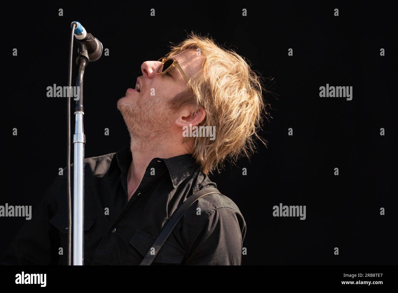 Madrid, Spain. 07th July, 2023. Britt Daniel, co-founder, lead singer ...