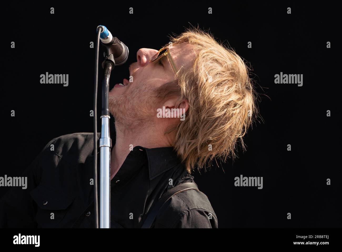 Madrid, Spain. 07th July, 2023. Britt Daniel, co-founder, lead singer ...