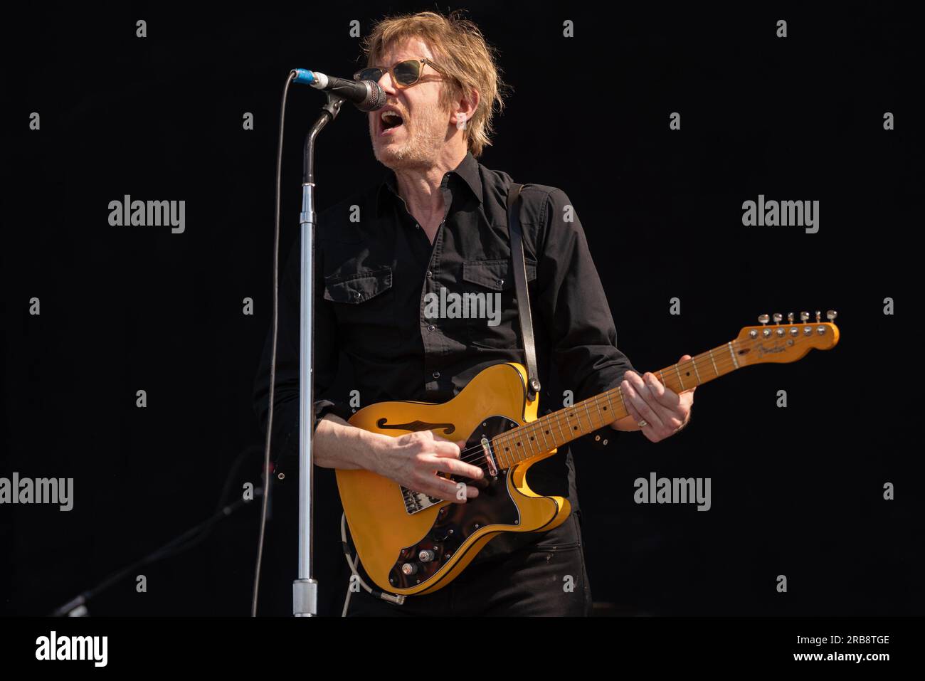 Madrid, Spain. 07th July, 2023. Britt Daniel, co-founder, lead singer ...