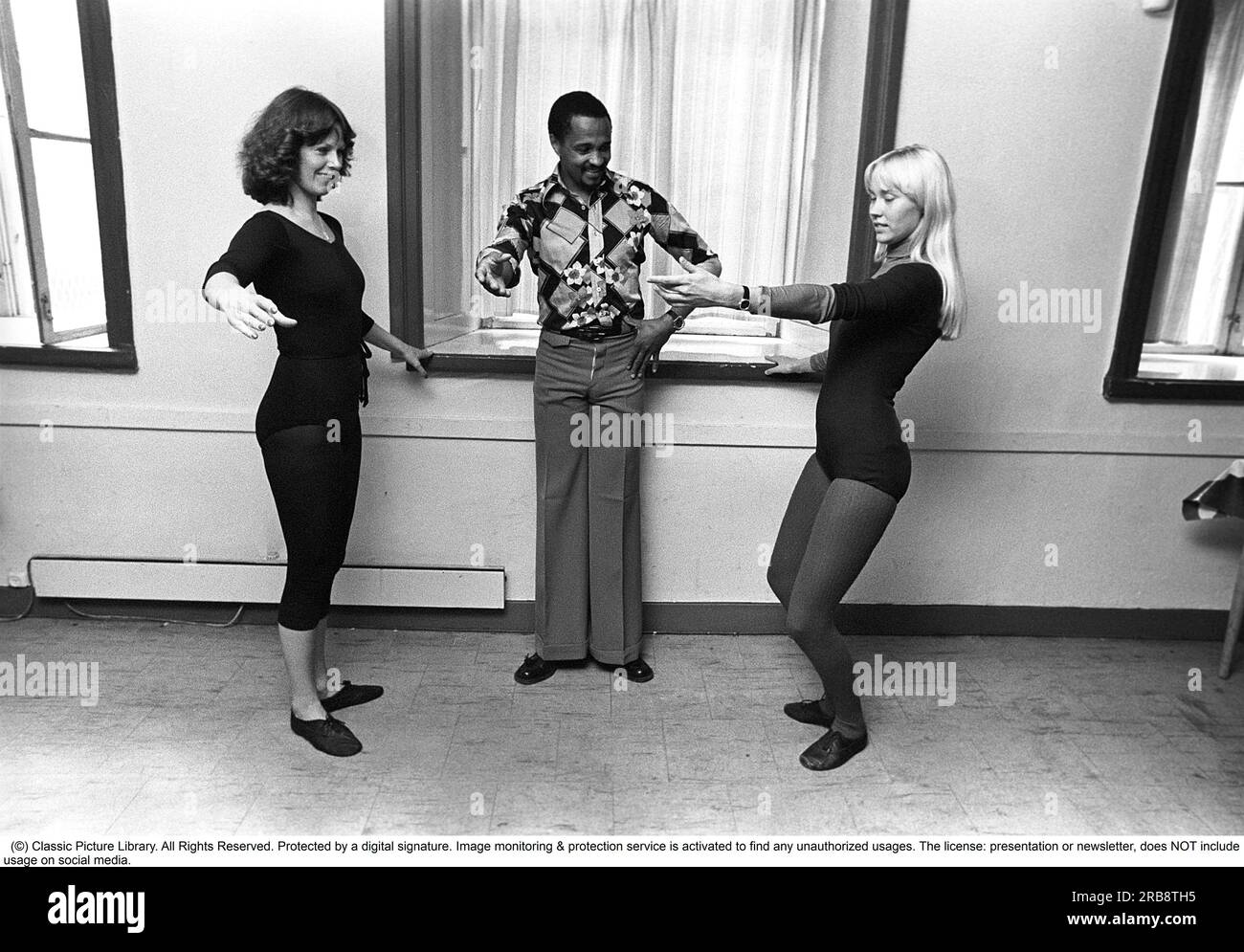 The pop group ABBA. Its two female members Anni-Frid Lyngstad and ...