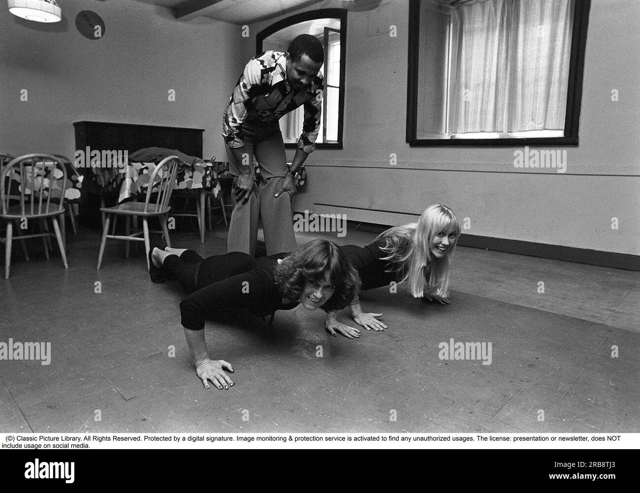 The pop group ABBA. Its two female members Anni-Frid Lyngstad and ...