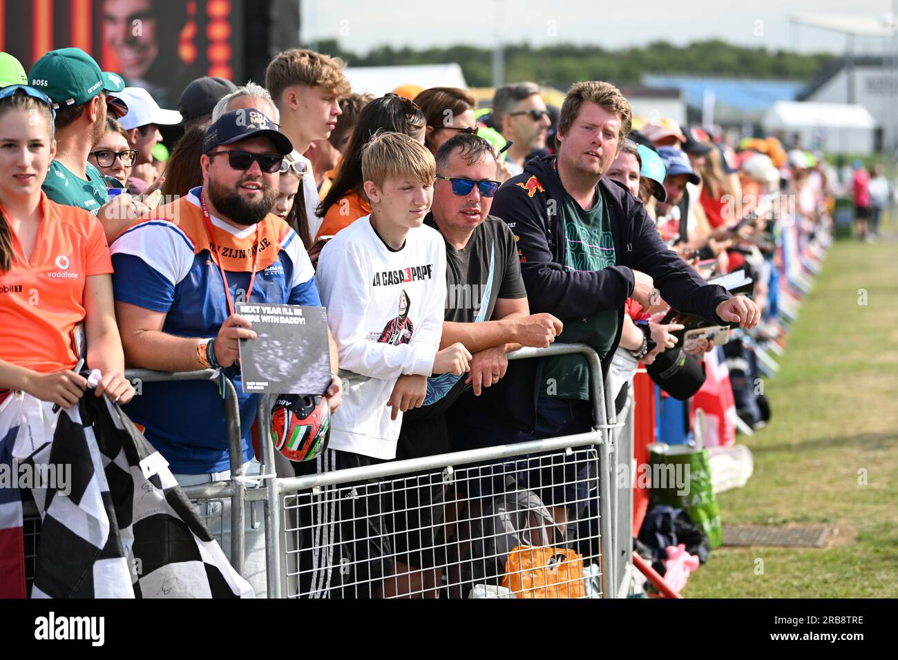 F1 fans outside hi-res stock photography and images - Alamy