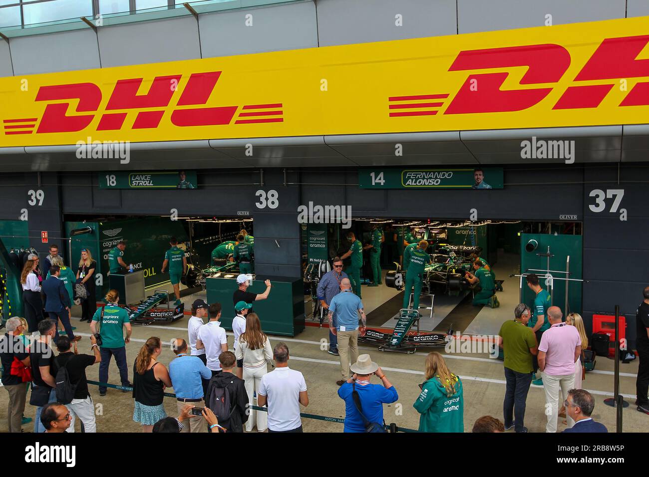 Aston Martin Aramco Cognizant F1 Team during FORMULA 1 ARAMCO BRITISH ...