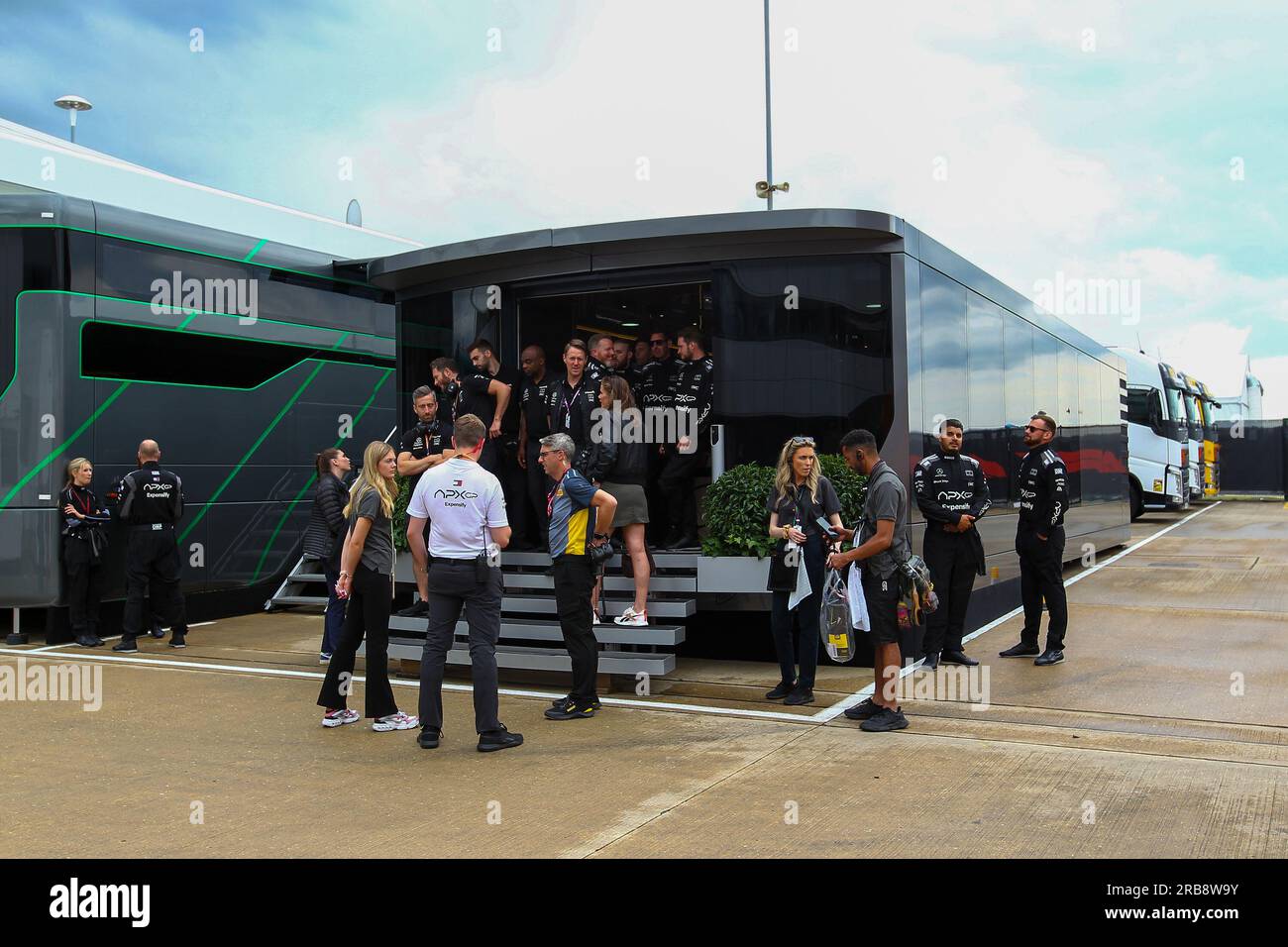 Apex GP fictional team (Apple movie) during FORMULA 1 ARAMCO BRITISH ...