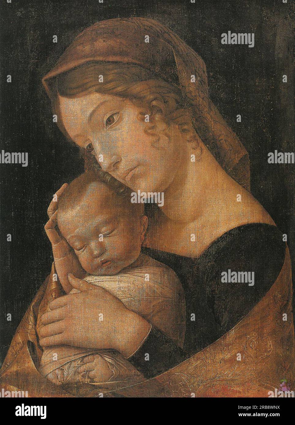 Virgin and Child 1470 by Andrea Mantegna Stock Photo - Alamy