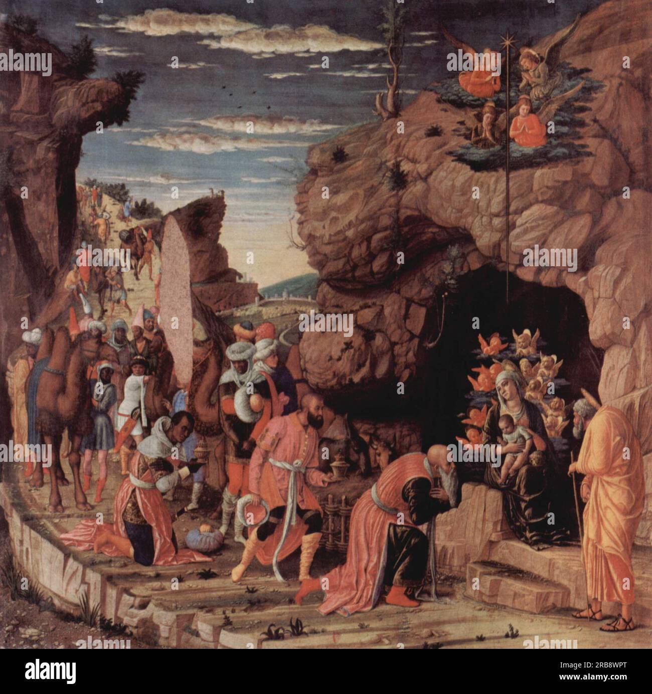 Adoration of the Magi, central panel from the Altarpiece 1461 by Andrea ...