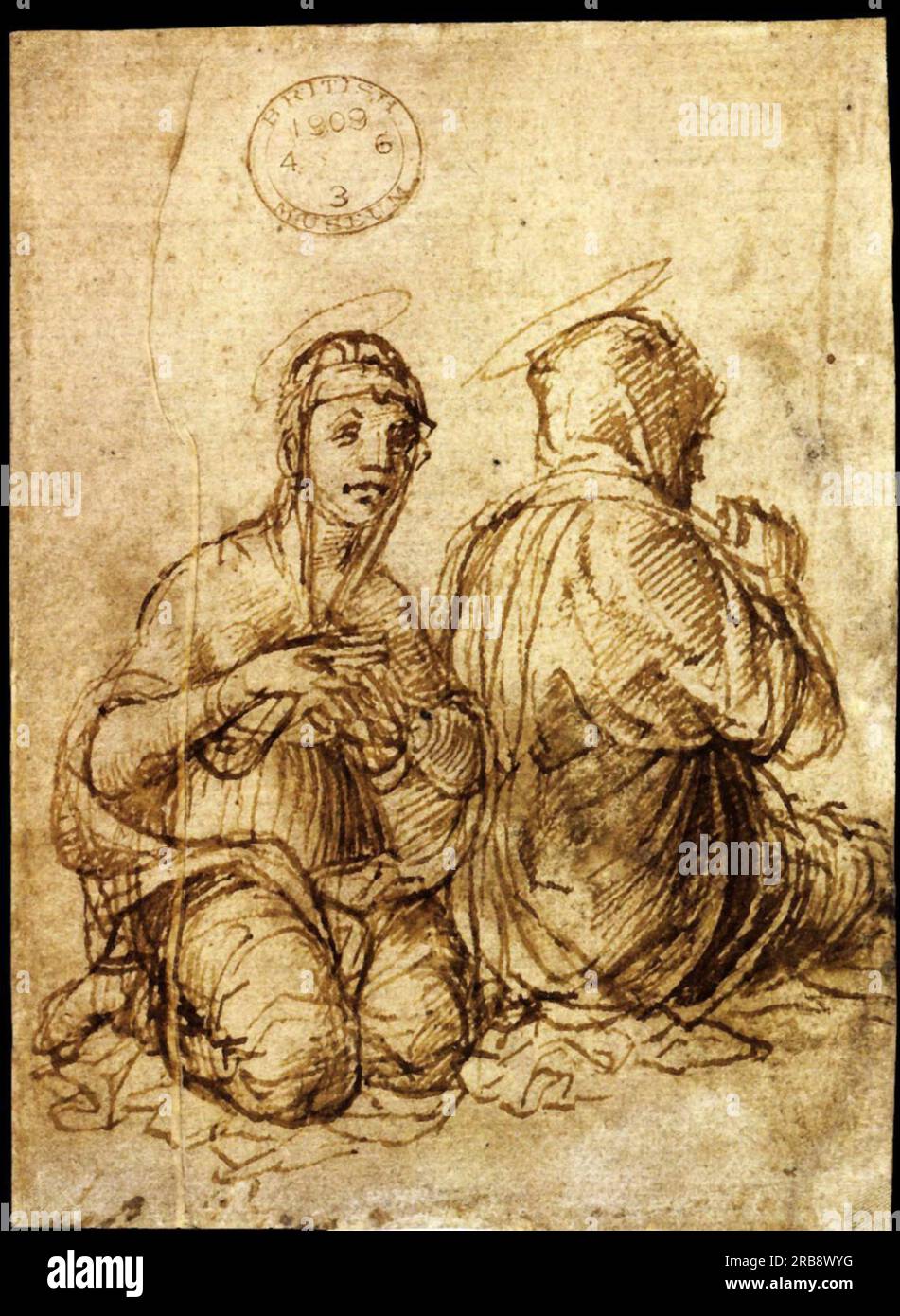 Two holy women in prayer 1455 by Andrea Mantegna Stock Photo - Alamy