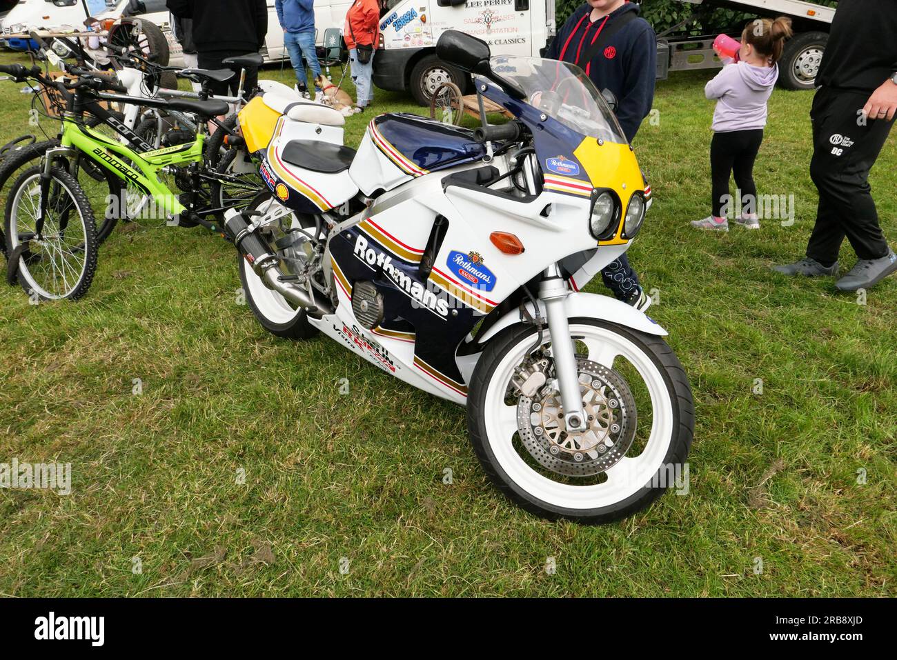 Racing motorcycle at Markeaton Car Show, Derby, 2023 Stock Photo - Alamy