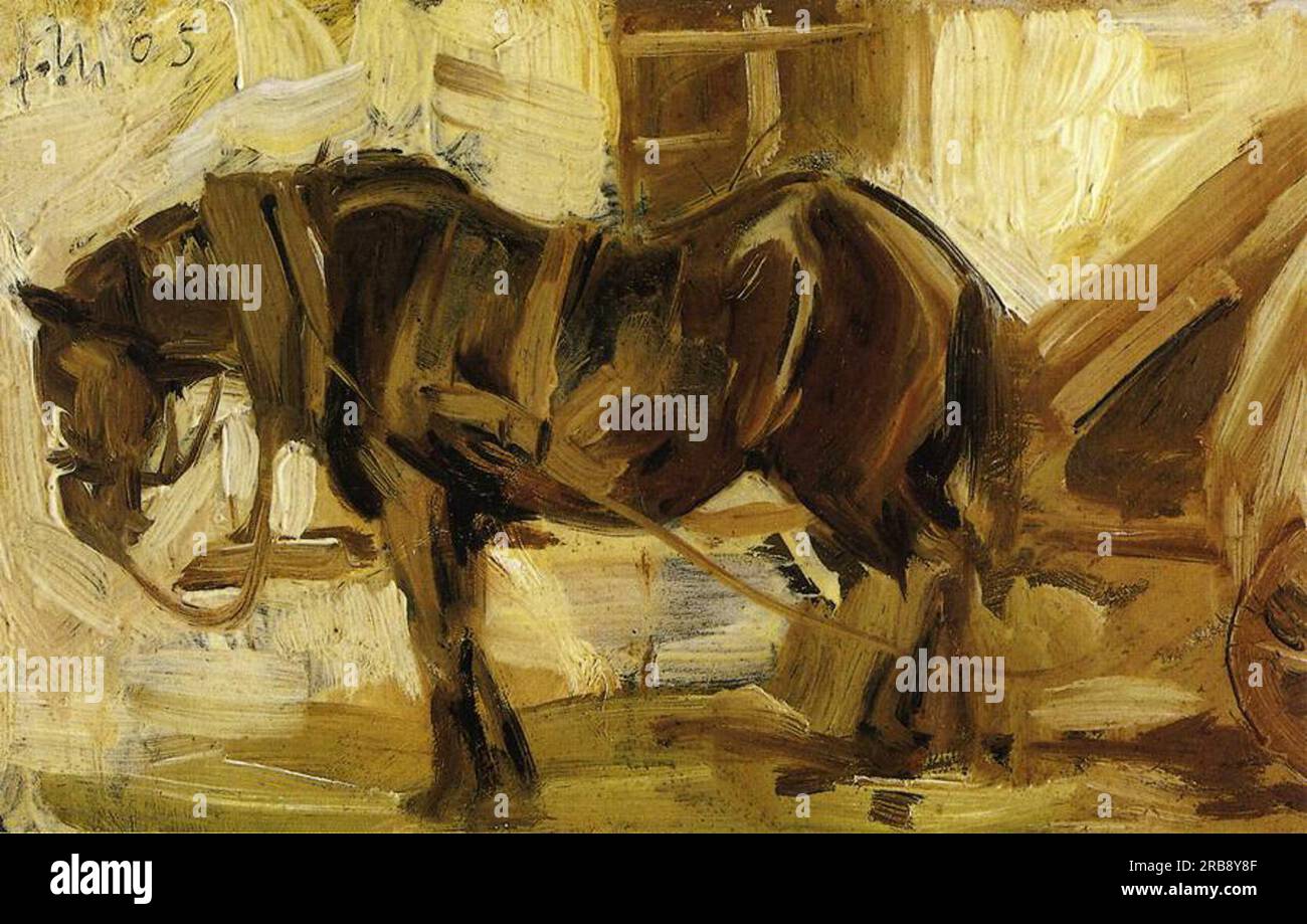 Small Horse Study 1905 by Franz Marc Stock Photo - Alamy