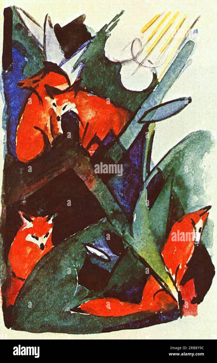 The foxes franz marc hi-res stock photography and images - Alamy