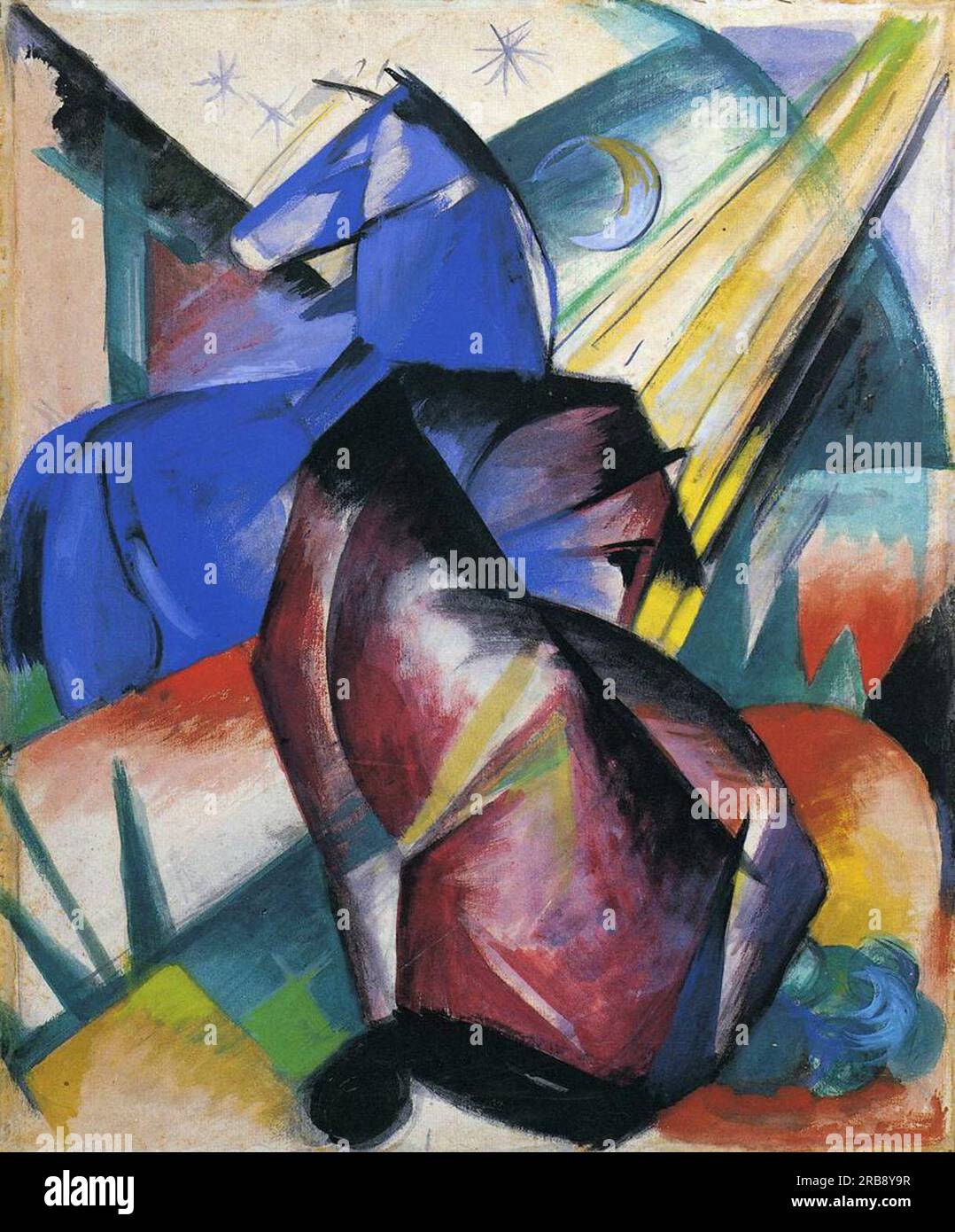 Two blue horses franz marc hi-res stock photography and images - Alamy