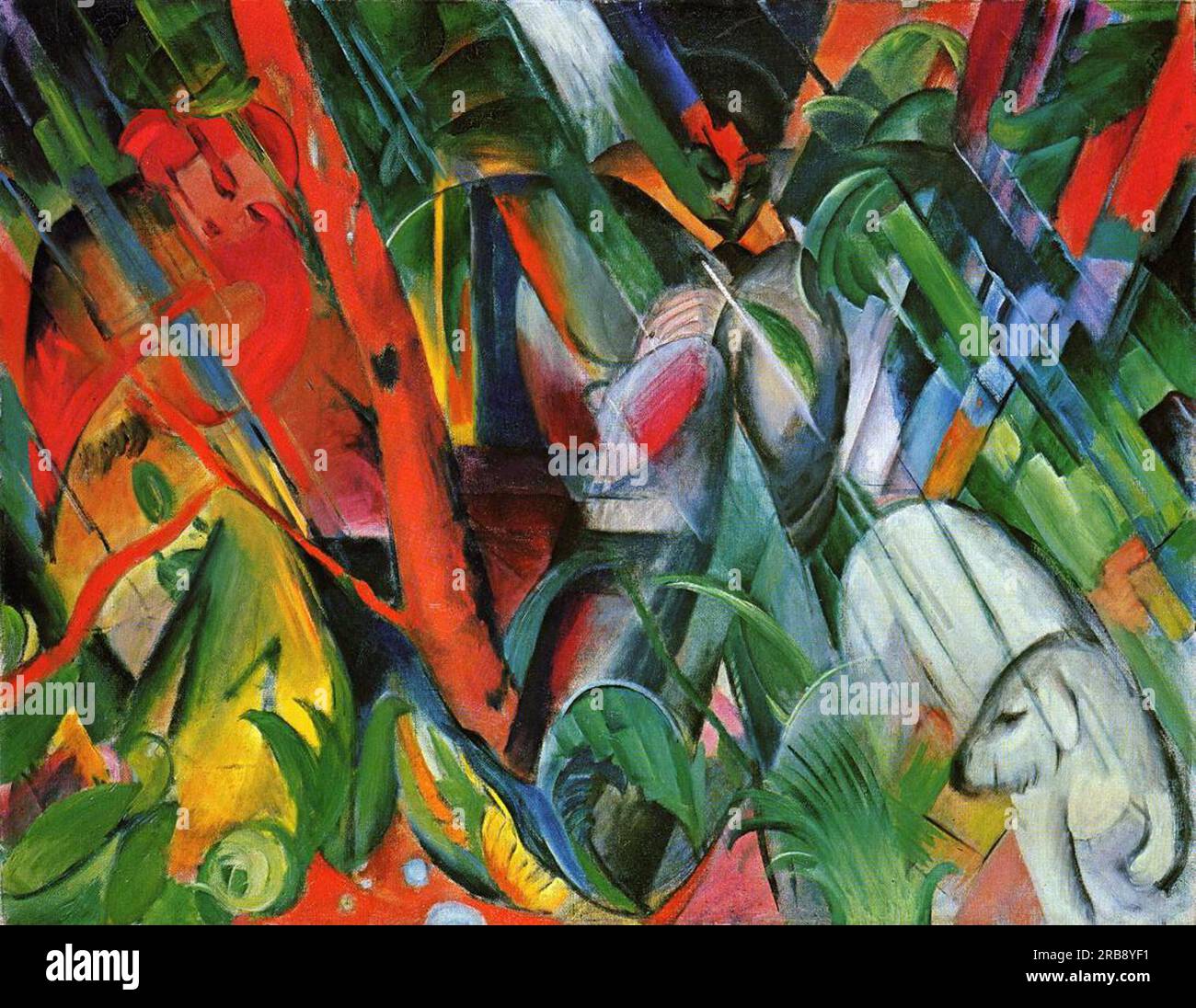In the Rain 1912 by Franz Marc Stock Photo - Alamy