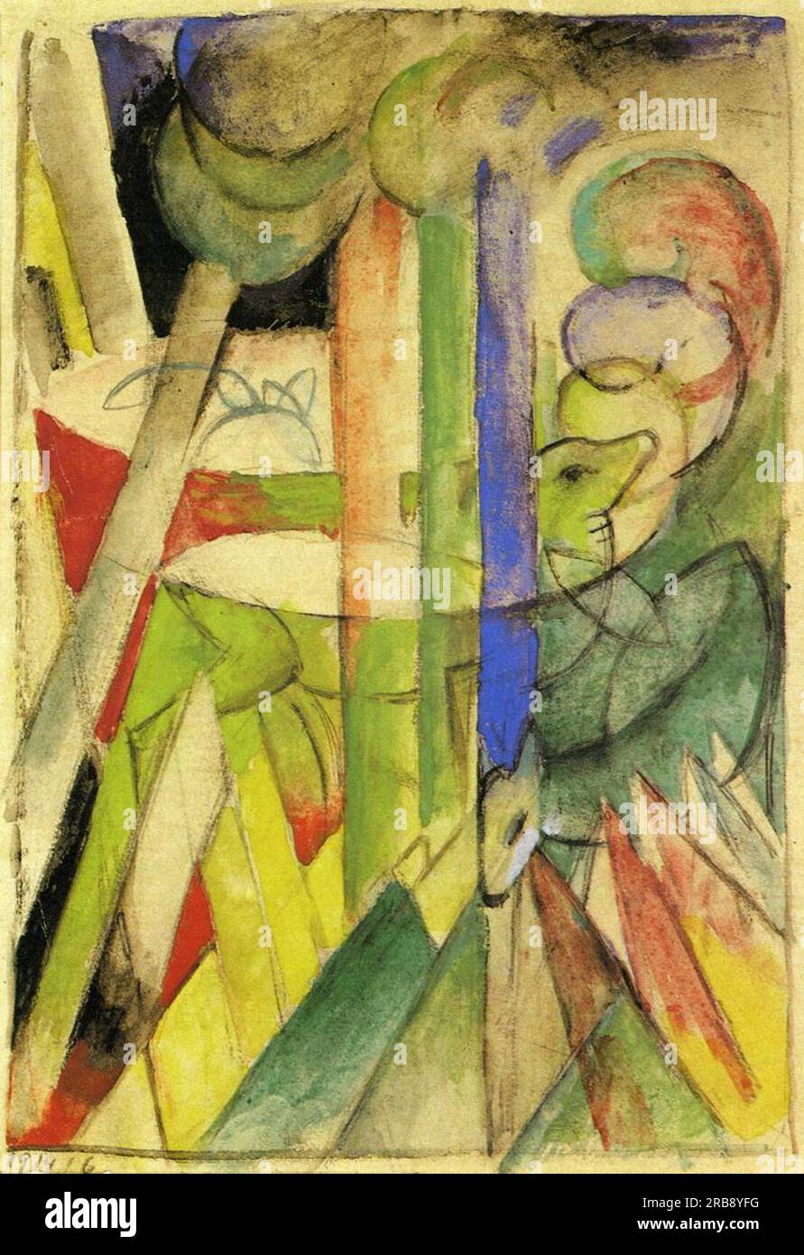 Mountain goats franz marc hi-res stock photography and images - Alamy