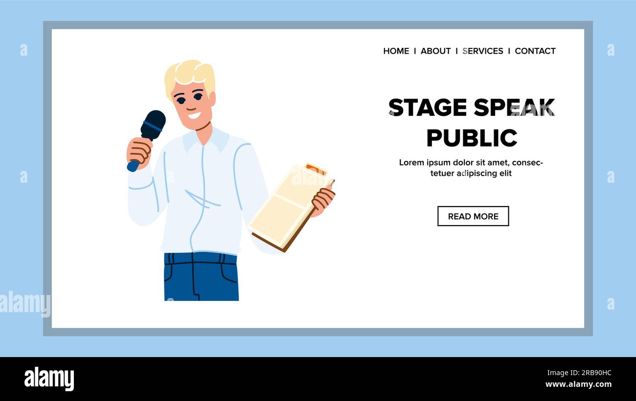 audience stage speak public vector Stock Vector Image & Art - Alamy