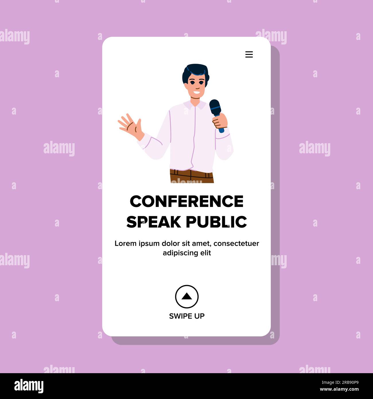 seminar conference speak public vector Stock Vector Image & Art - Alamy