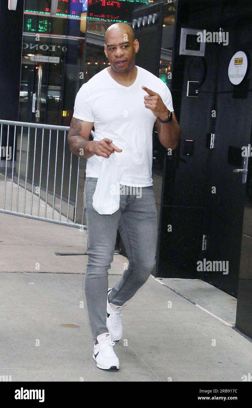 New York, NY, USA. 7th July, 2023. DeMarco Morgan seen at Good Morning ...