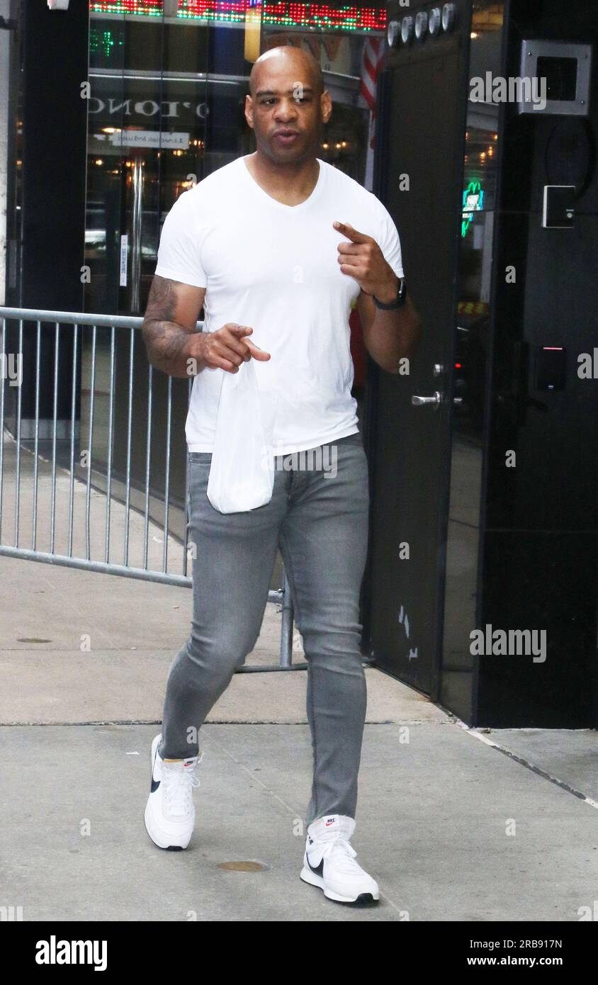 New York, NY, USA. 7th July, 2023. DeMarco Morgan seen at Good Morning ...