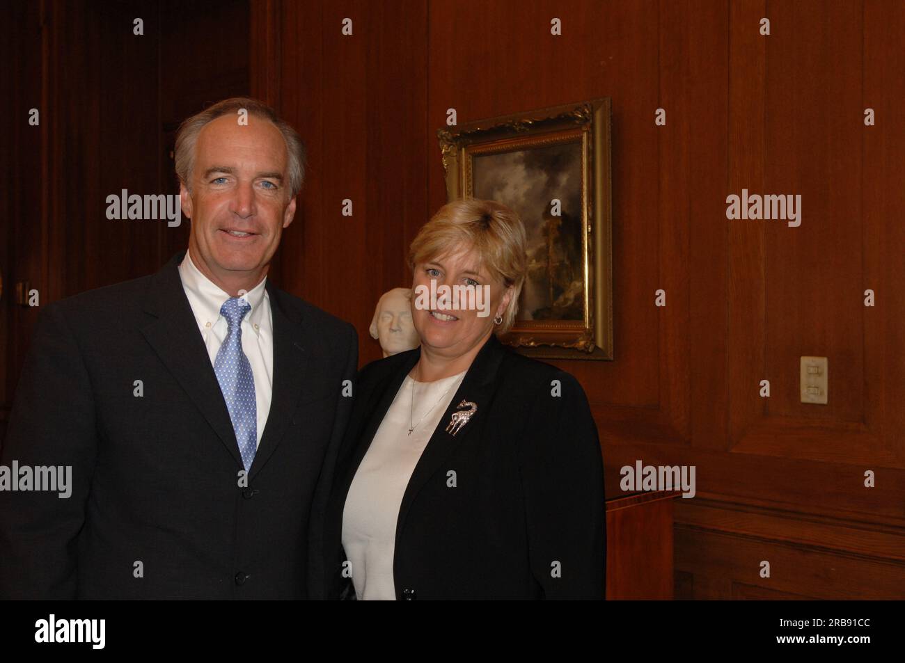 Secretary Dirk Kempthorne with wife, Patricia, at Main Interior Stock ...
