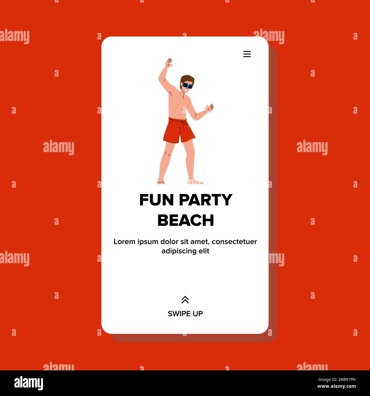 celebration fun party beach vector Stock Vector Image & Art - Alamy