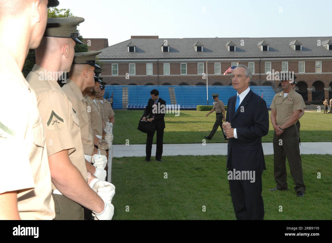 Visit of Secretary Dirk Kempthorne to the Marine Barracks, Washington ...