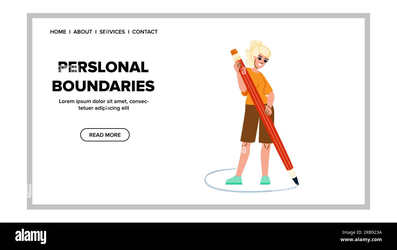 social personal boundaries vector Stock Vector Image & Art - Alamy