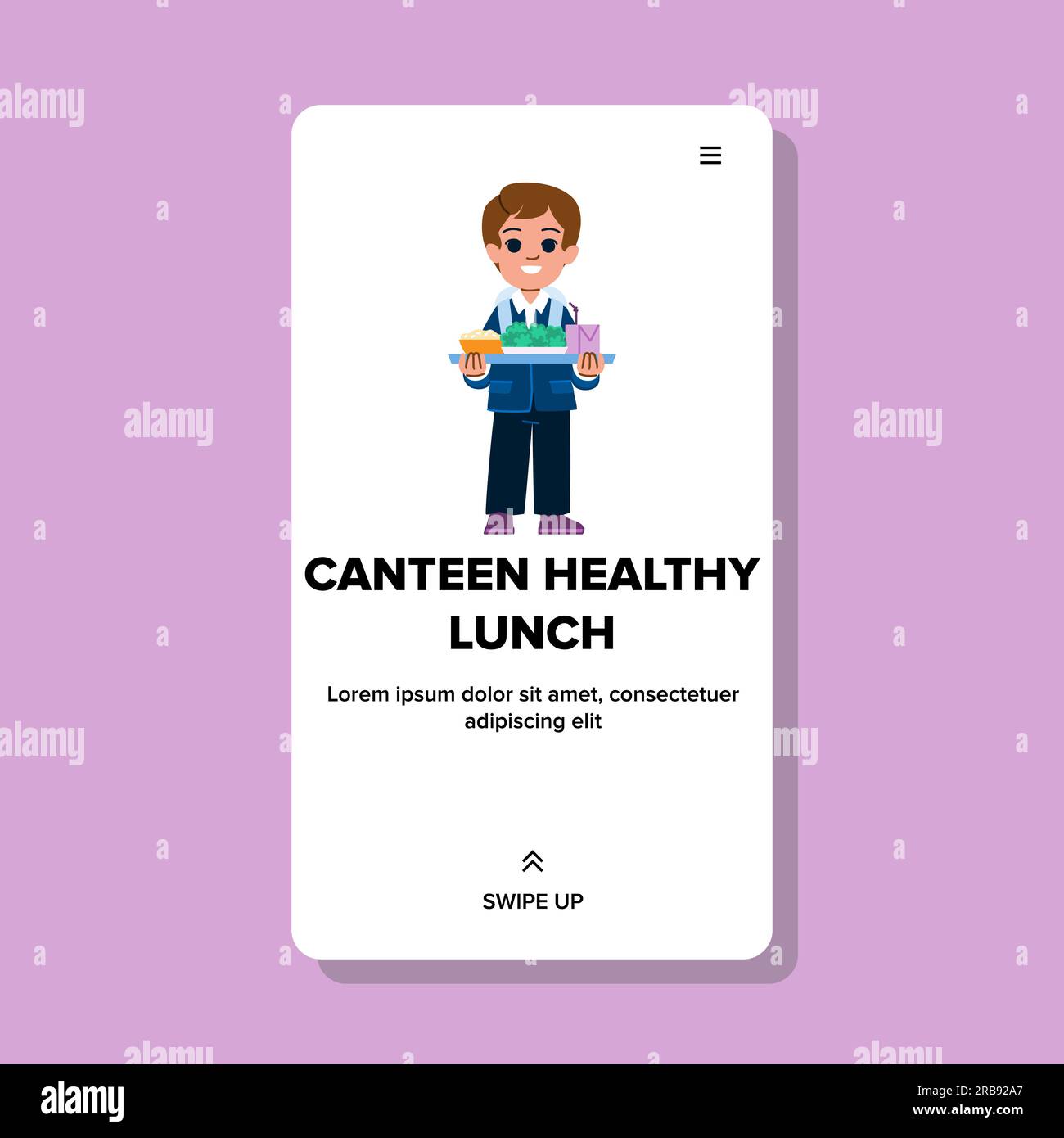 cafeteria canteen healthy lunch vector Stock Vector Image & Art - Alamy