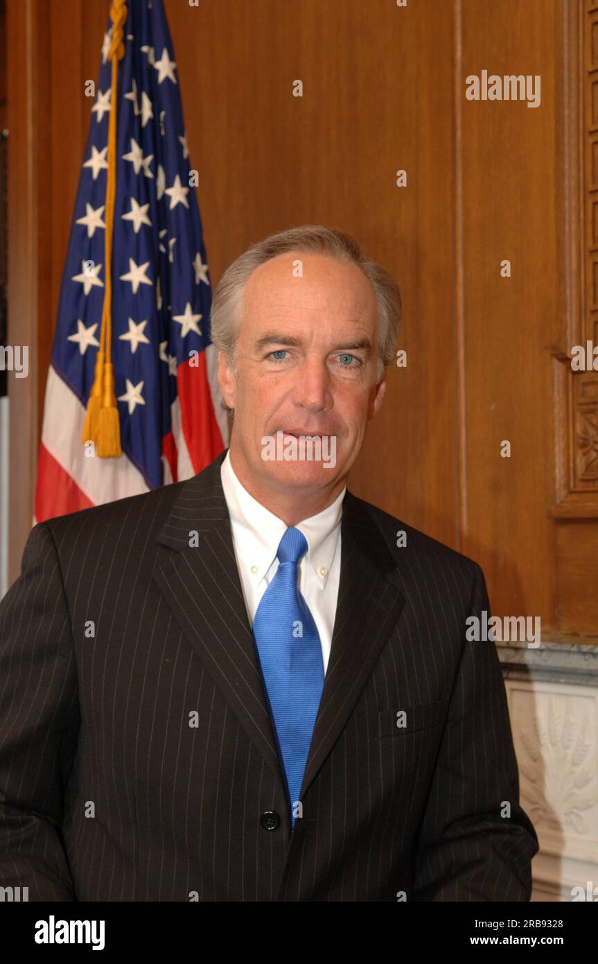 Official portrait of Secretary Dirk Kempthorne Stock Photo - Alamy