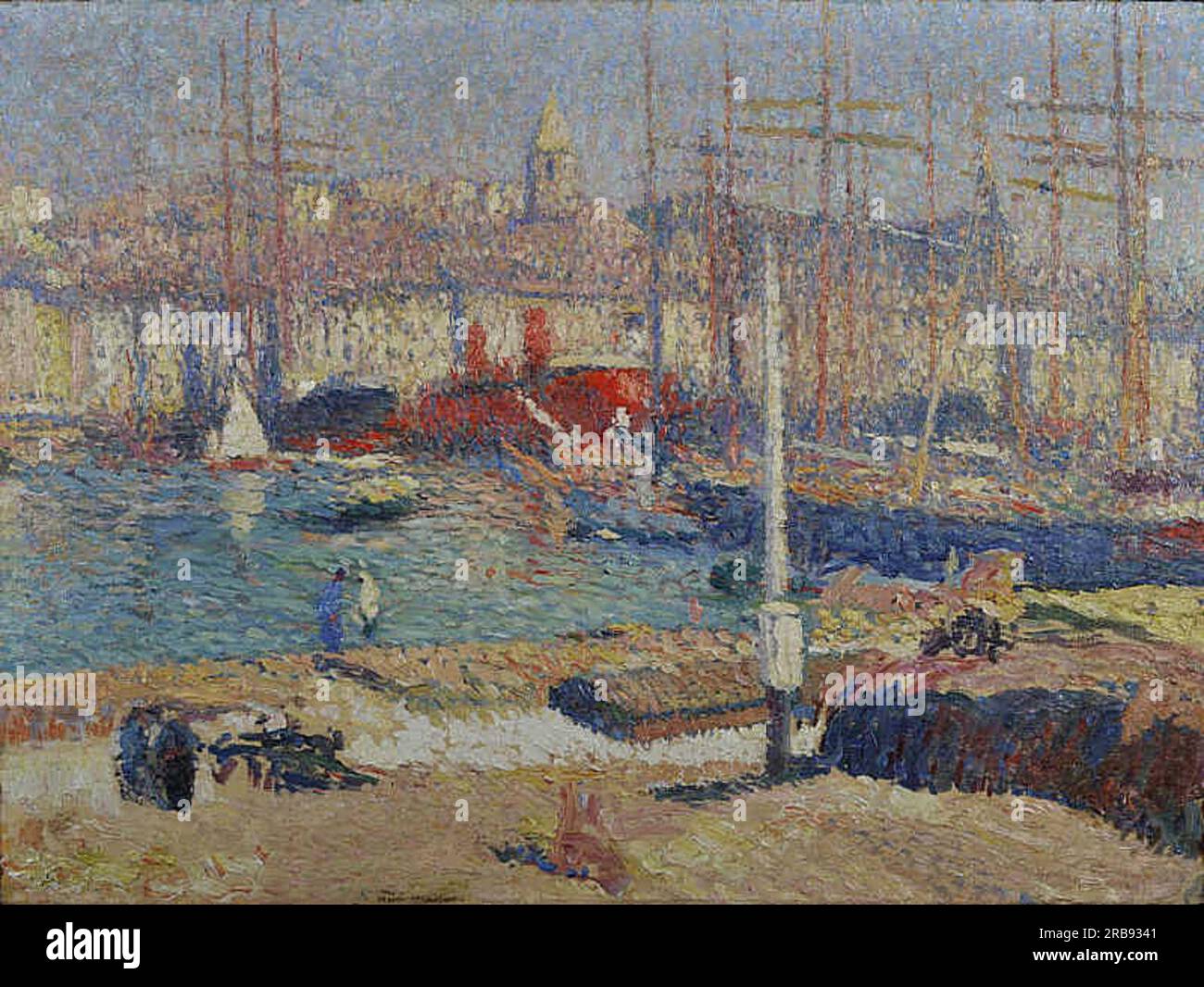 Port of Marseille by Henri Martin Stock Photo - Alamy