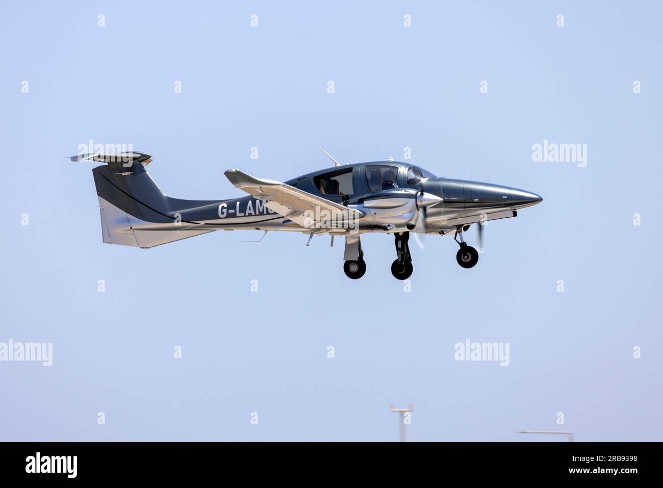 Diamond DA-62 (Reg.: G-LAMU) taking off from runway 13 Stock Photo - Alamy