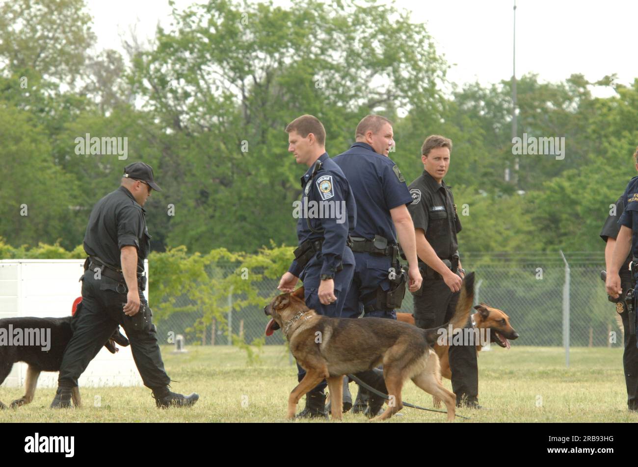Law enforcement canine exercises on the occasion of the U.S. Park ...
