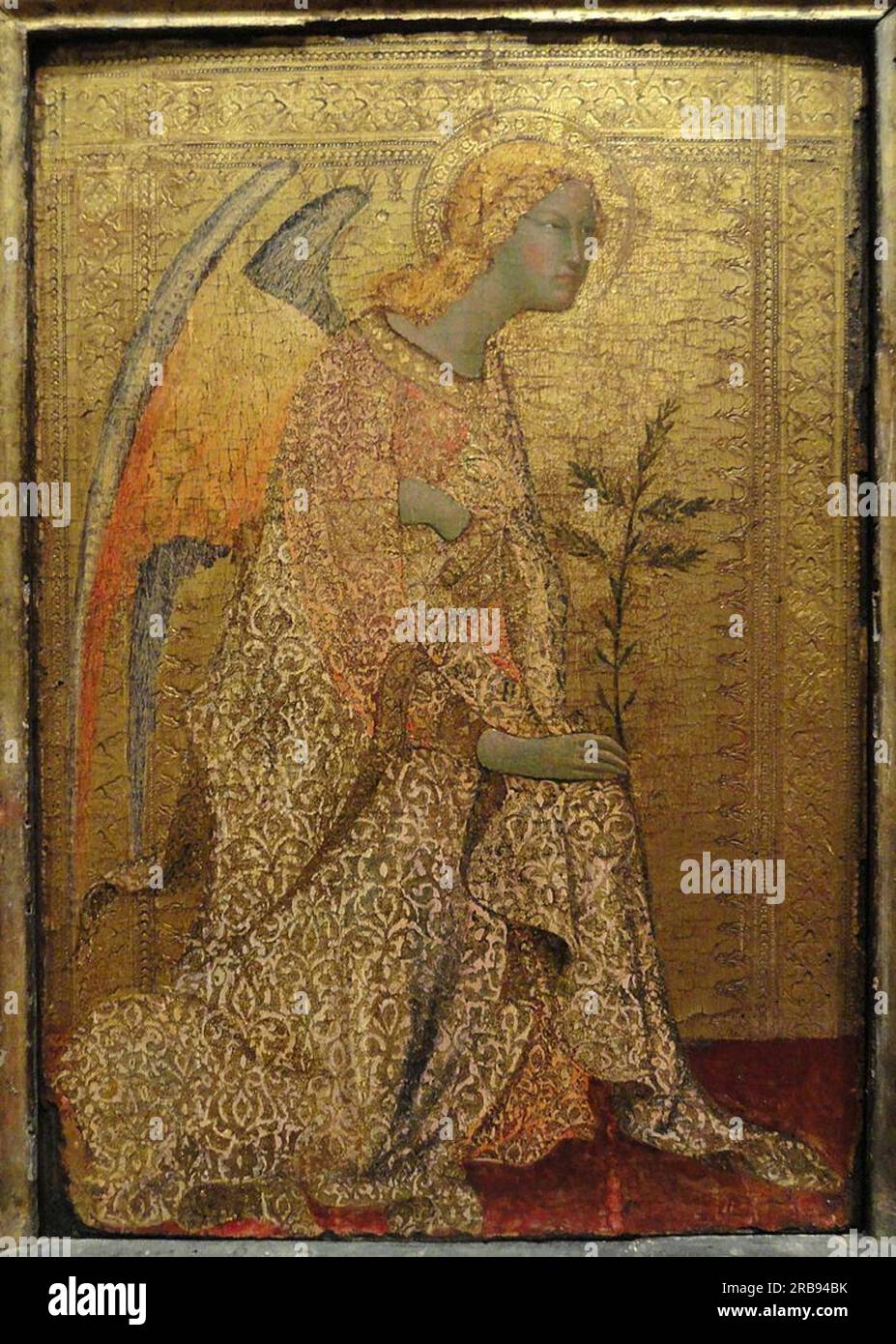 The Angel of the Annunciation 1333 by Simone Martini Stock Photo - Alamy