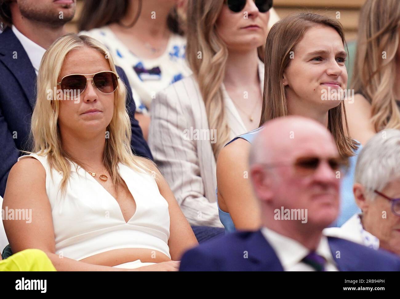 Beth Mead and Vivianne Miedema in the royal box on day six of the 2023 ...