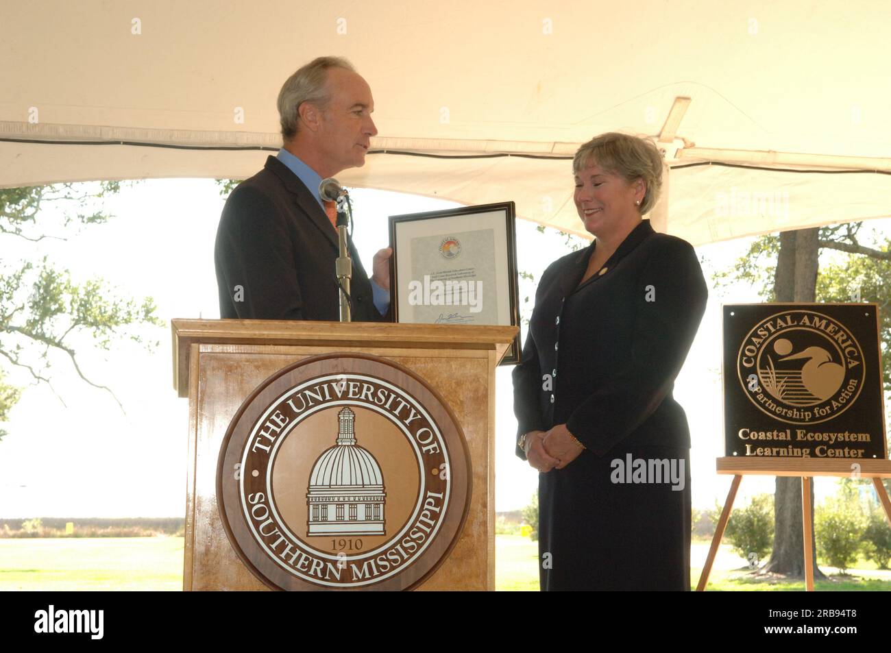 Visit of Secretary Dirk Kempthorne to Ocean Springs, Mississippi, where ...