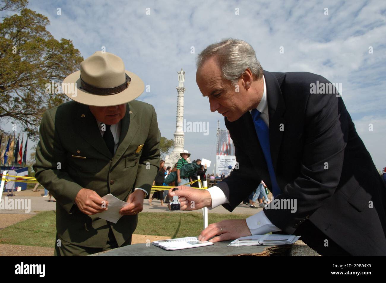 Visit of Secretary Dirk Kempthorne to Yorktown, Virginia to deliver the ...