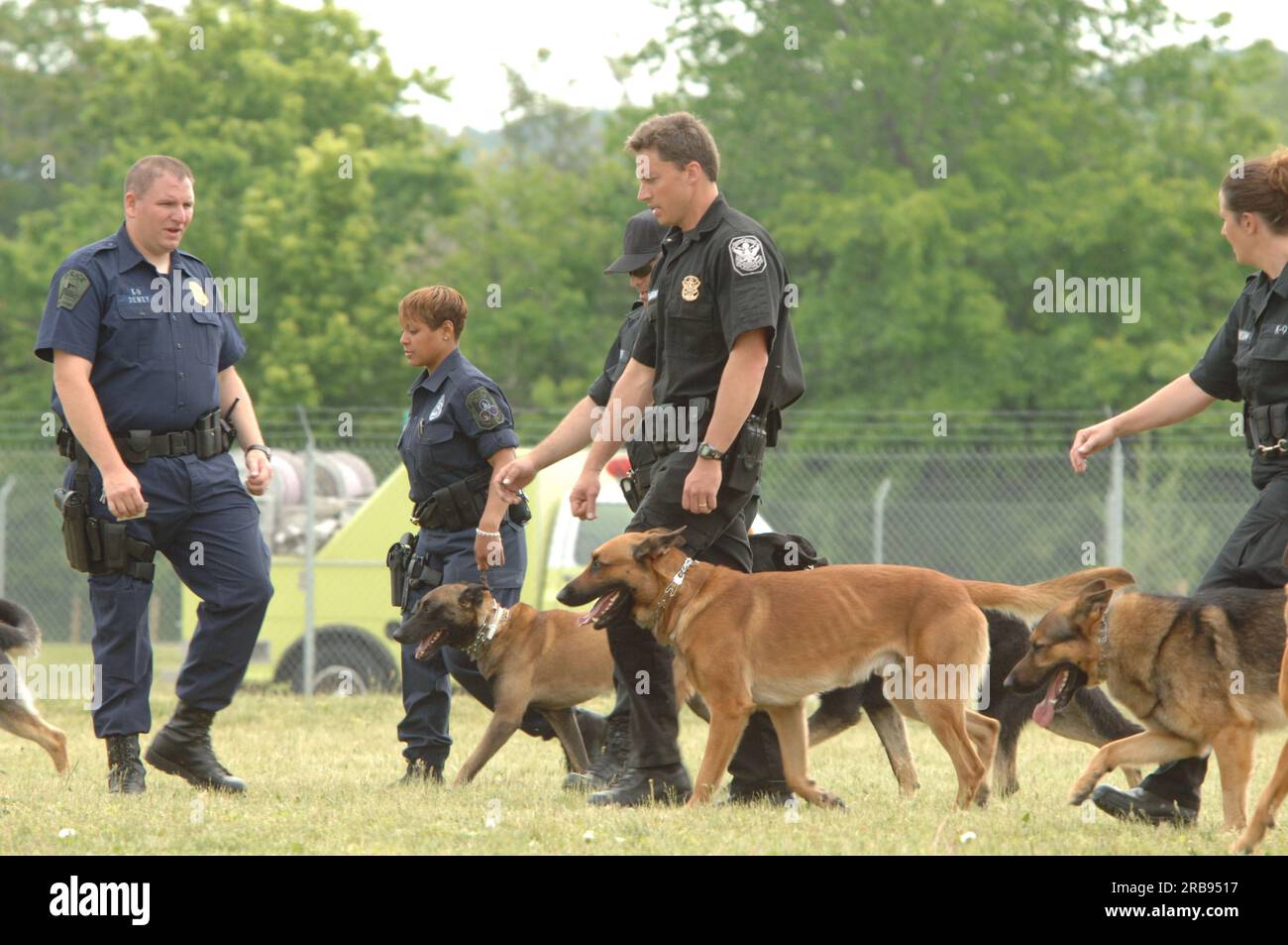 Law enforcement canine exercises on the occasion of the U.S. Park ...