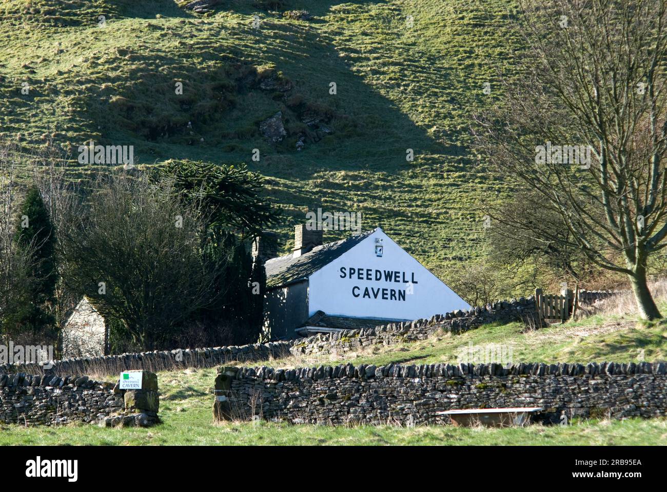 Speedwell Cavern in Castleton Peak District Derbyshire England Stock ...