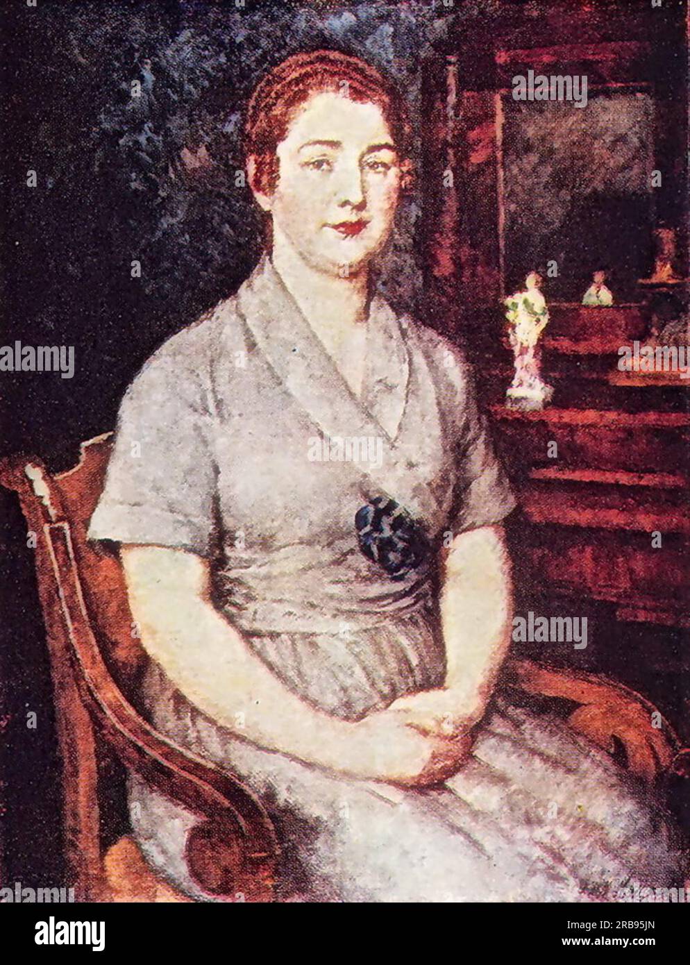 Portrait of the artist's wife Maria Ivanovna Mashkova 1923 by Ilya ...