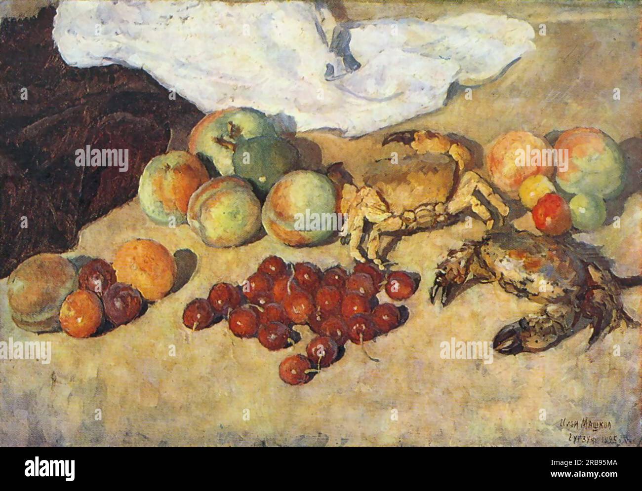 Still Life with crabs 1925 by Ilya Mashkov Stock Photo - Alamy