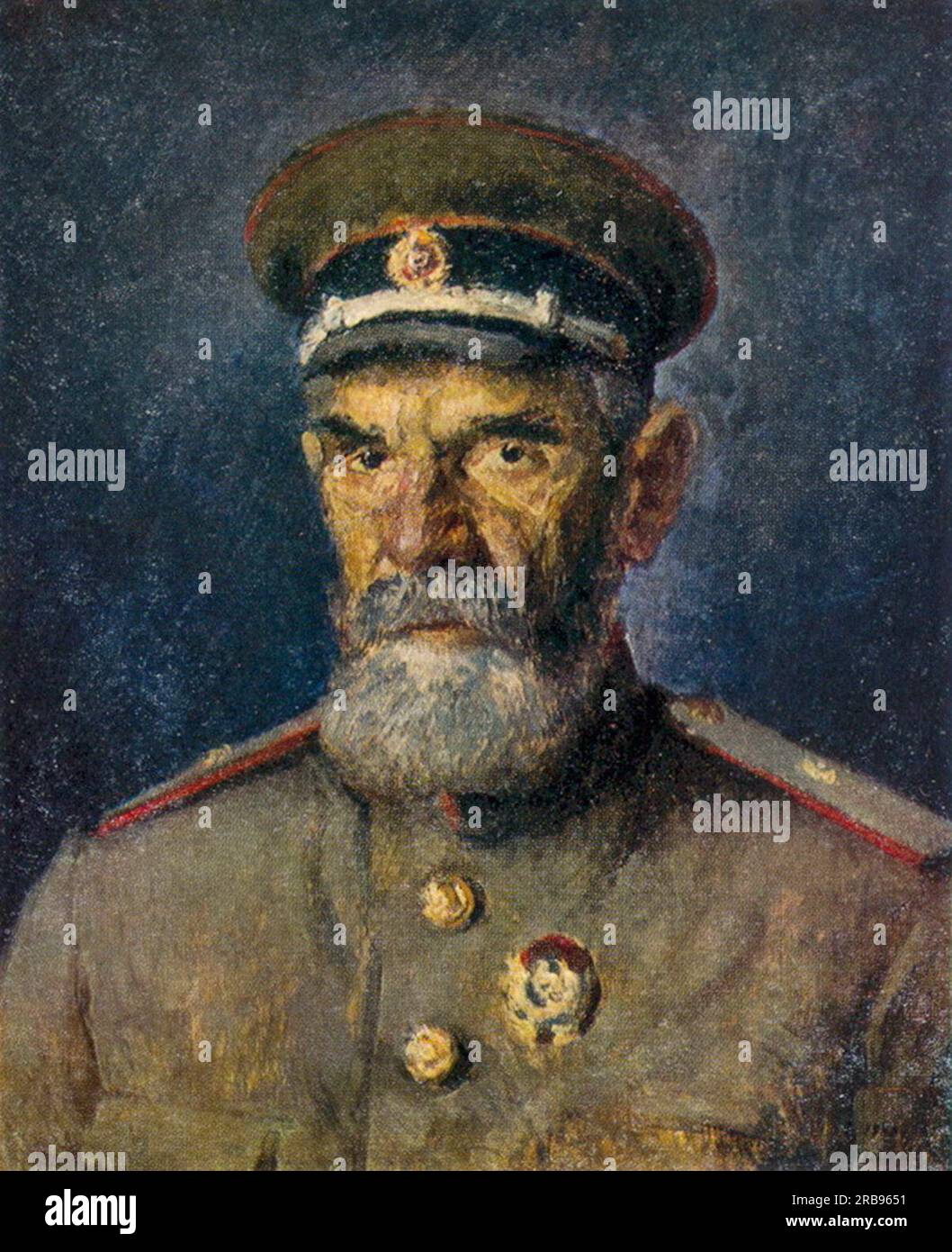 Portrait of Major-General of Medical Services A. R. Zlobin 1943 by Ilya ...
