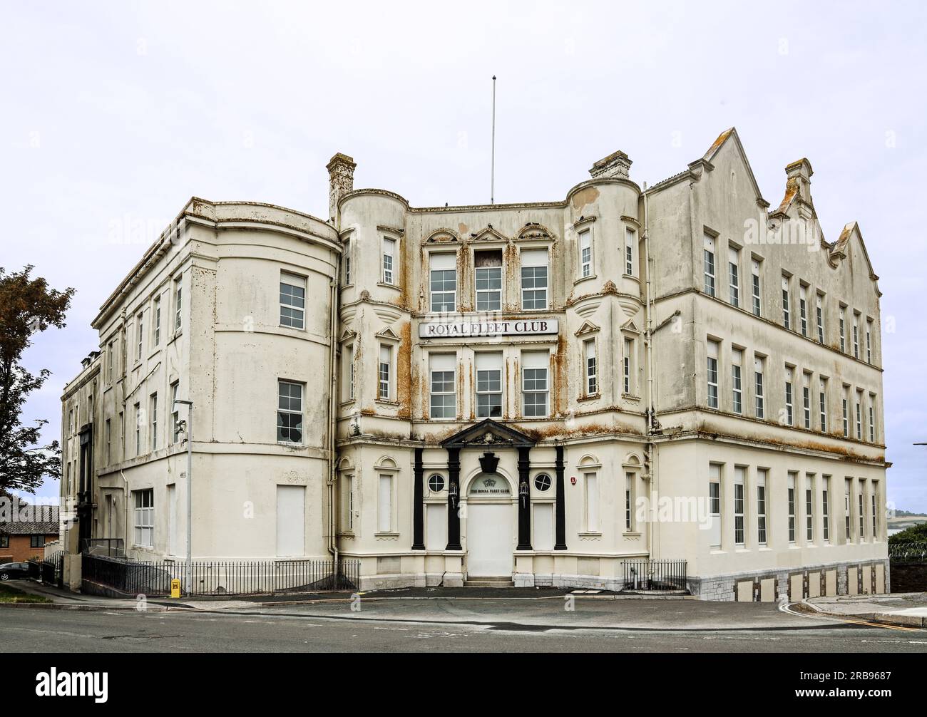 Looking sad and dejected the former Royal Fleet Club in Devonport ...
